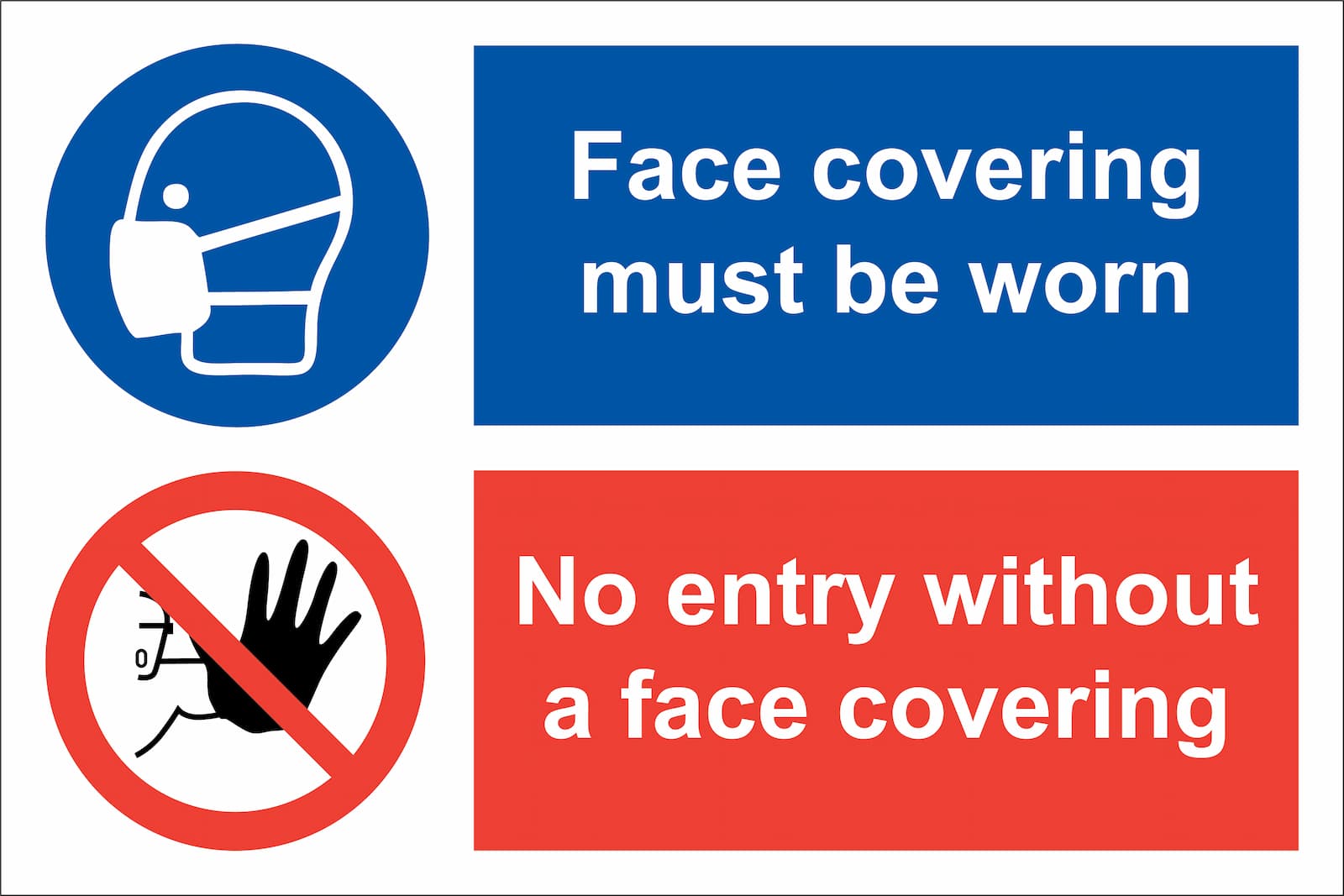 Face Covering Must Be Worn….No Entry Without A Face Covering | Allsigns