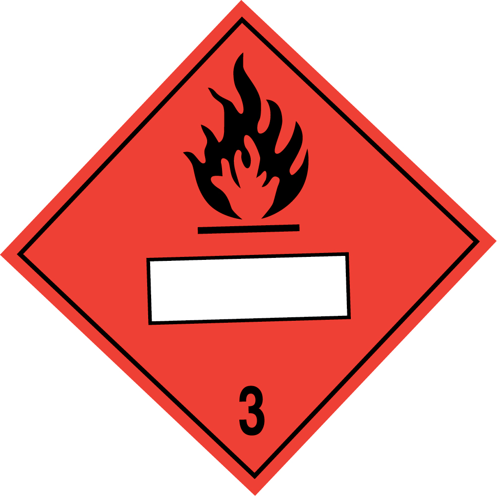 UN Placard – Flammable 3 Label | Allsigns