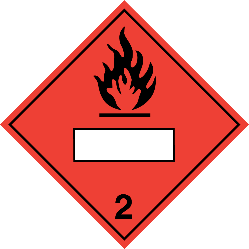 UN Placard – Flammable 2 Label | Allsigns