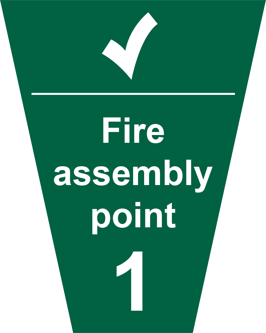 Tri-Sided Fire Assembly Sign | Allsigns