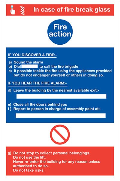 Fire Action Notice | Allsigns