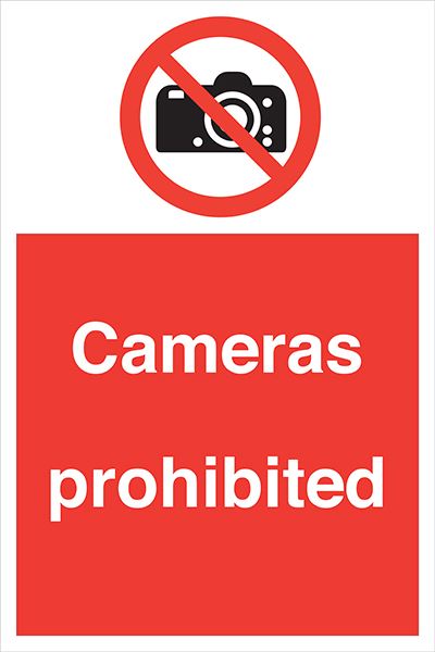 Cameras Prohibited | Allsigns