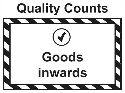 Quality Counts – Goods Inwards | Allsigns