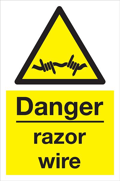 Danger Razor Wire | Allsigns