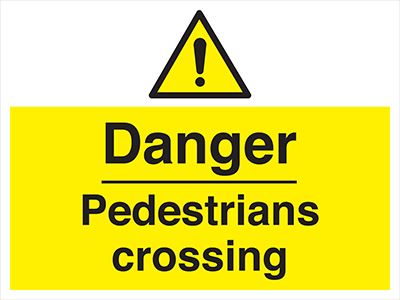 Danger Pedestrians Crossing | Allsigns