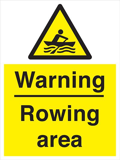 Warning Rowing Area | Allsigns