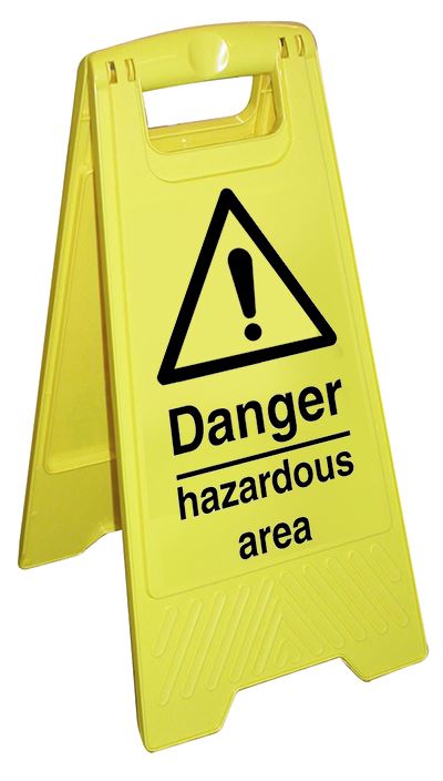 Cleaning Stand – Danger Hazardous Area | Allsigns
