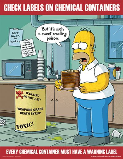 Simpsons Safety Posters