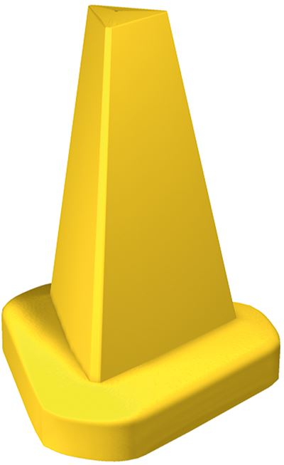 Blank Yellow Cone | Allsigns