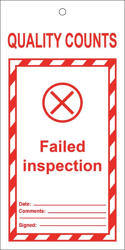 Quality Tye Tag – Failed Inspection | Allsigns