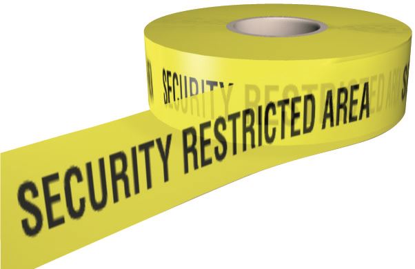 Security Tape – Security Restricted Area | Allsigns