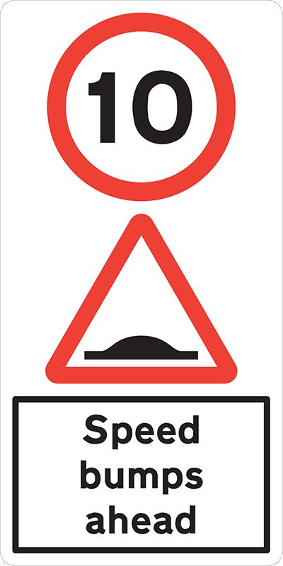 10 MPH Speed Bumps Ahead | Allsigns