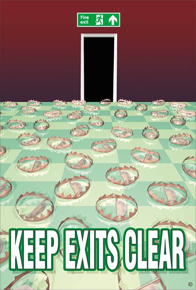 Keep Exits Clear – Poster | Allsigns