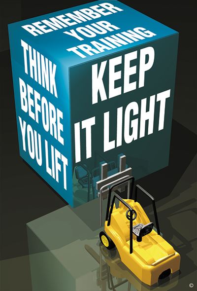 Remember Your Training / Keep It Light / Think Before You Lift – Poster ...