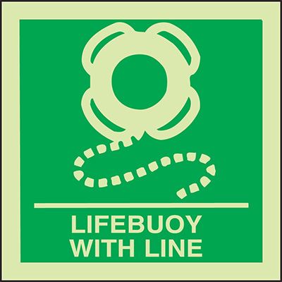 Photoluminescent – Lifebuoy With Line | Allsigns